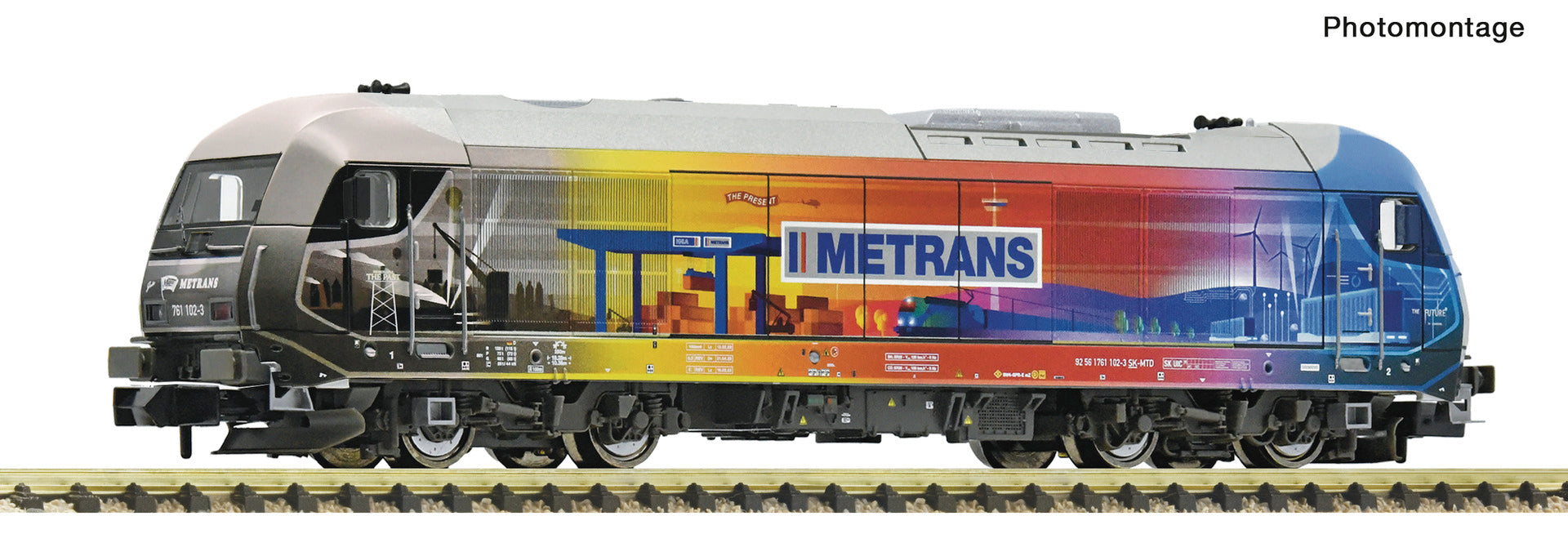 Fleischmann N 7360029 Diesel locomotive 761 102-3 Metrans era VI DC 20 – Euro Model Trains