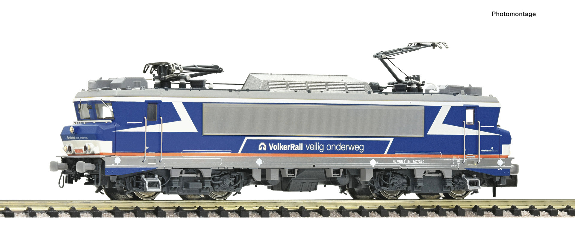Fleischmann N 7570055 Electric locomotive 7178 VolkerRail era VI DC 20 ...