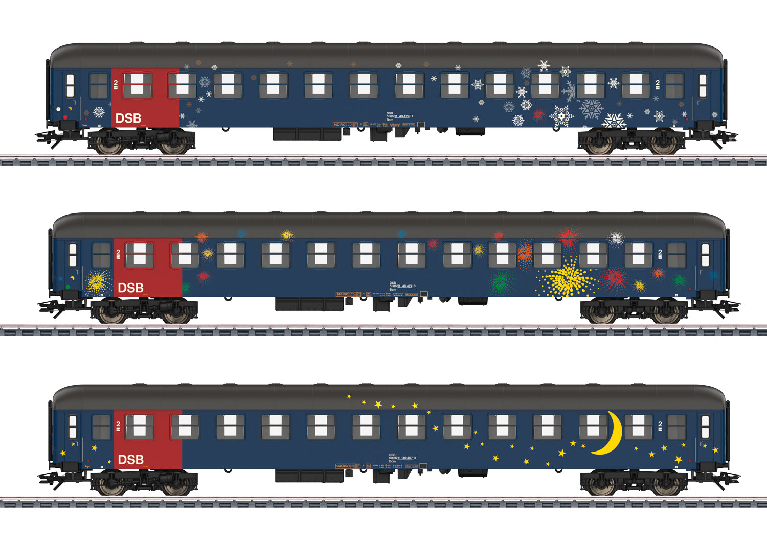 Marklin HO 42698 DSB Passenger Car Set 2024 New Item – Euro Model Trains