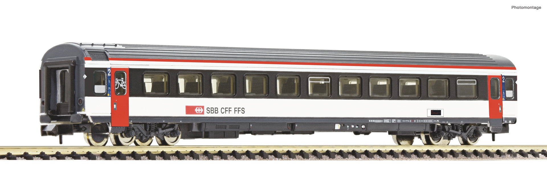 Fleischmann N 6260016 2nd class passenger coach SBB era VI DC 2023 New – Euro Model Trains