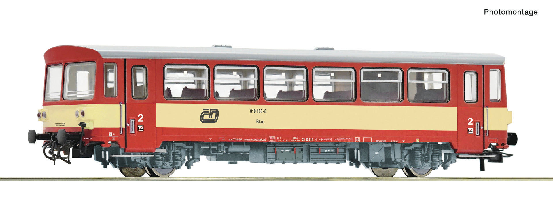 Roco HO 74242 Trailer for motor railcar class 810 CD era V DC 2023 New – Euro Model Trains