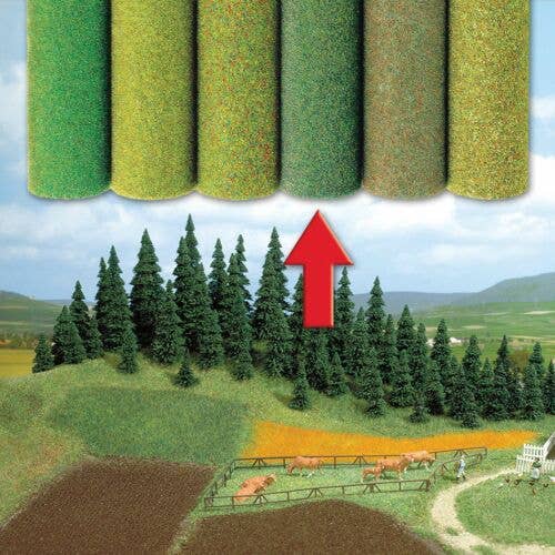 Busch A 7233 Grass Mat Shades of Green – Euro Model Trains
