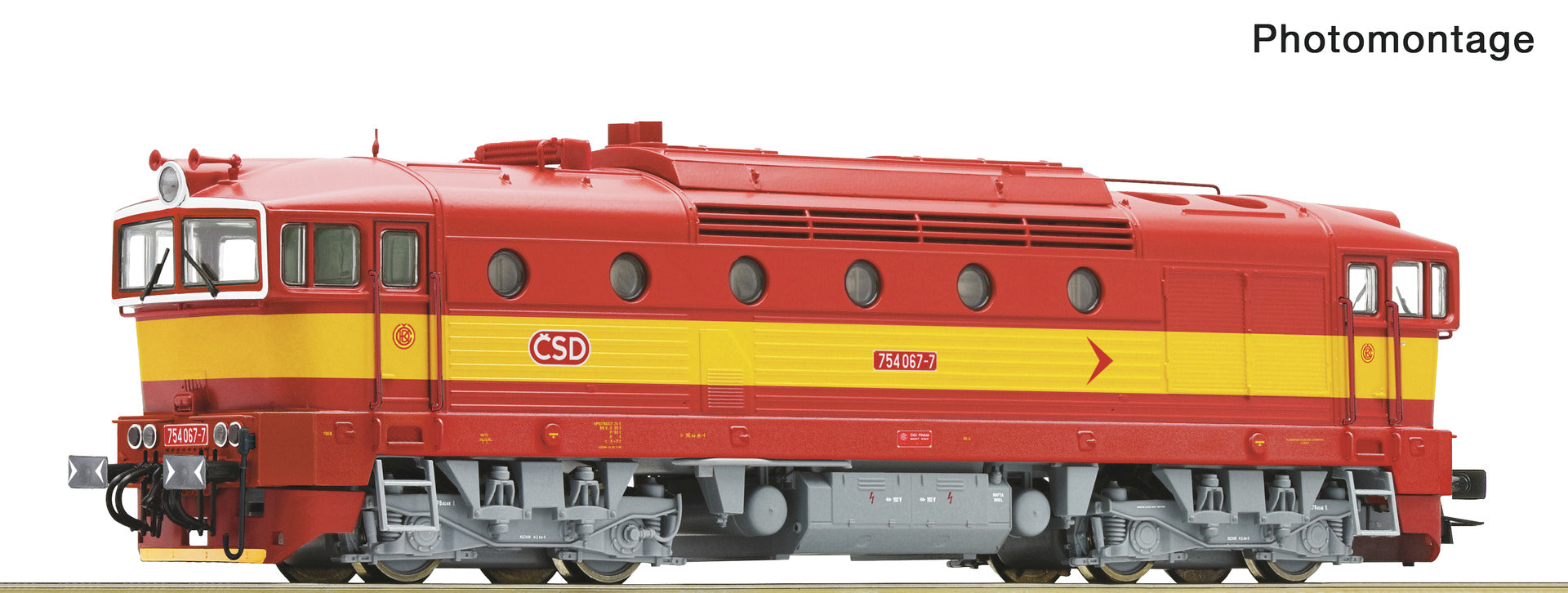 Roco HO 7300055 Diesel locomotive 754 067-7 era 45 DC 2025 New Item ...