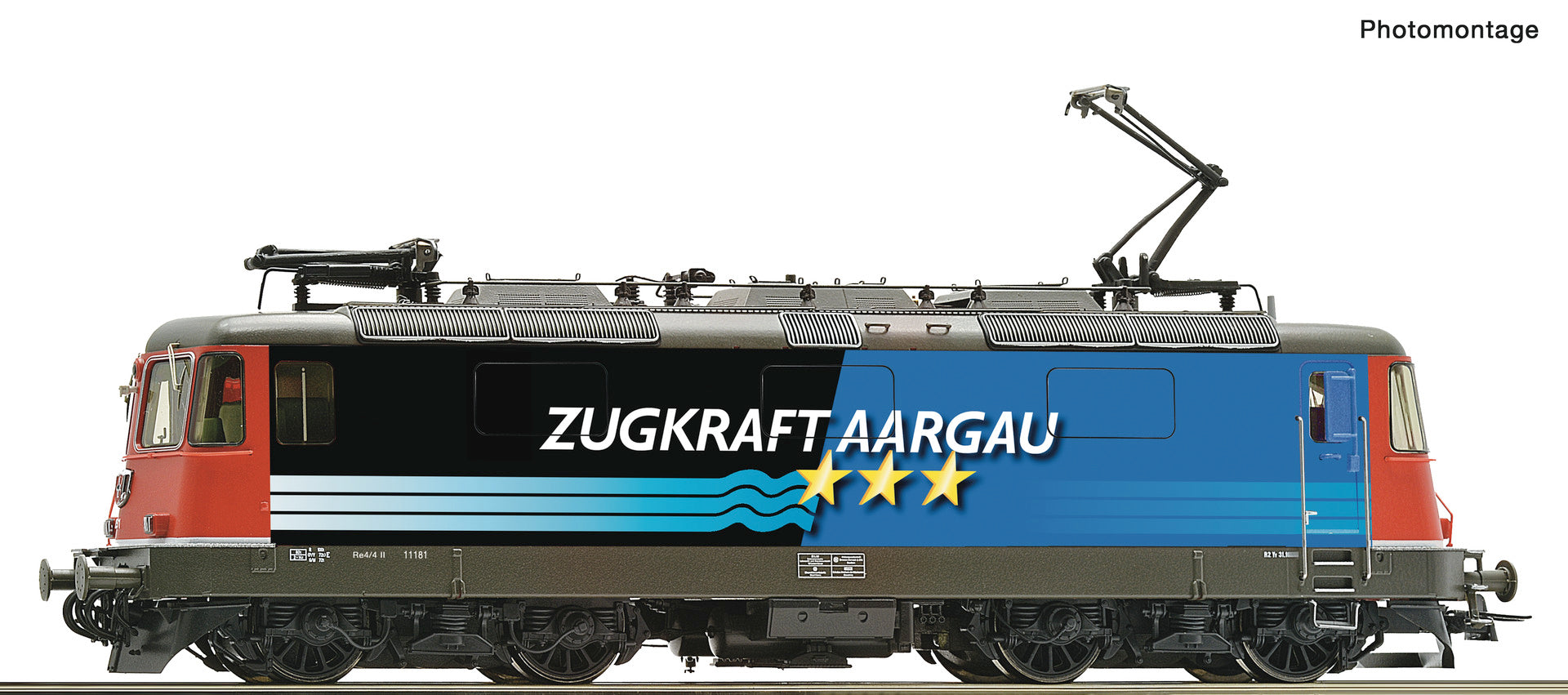 Roco HO 7510123 Electric locomotive Re 4/4 'Aargau' Snd era V DC 2025 ...