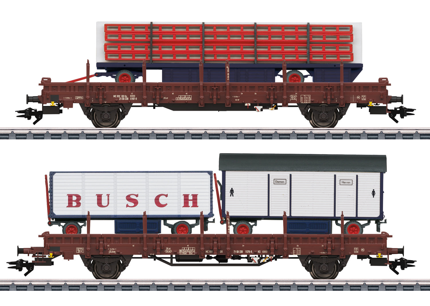 Marklin H0 45042 Circus Busch Freight Car Set 2023 New Item – Euro ...