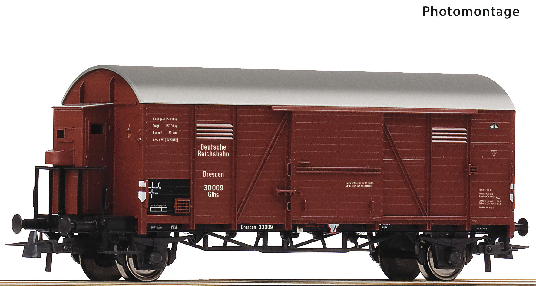 Roco HO 6600038 Covered baggage wagon DRG era II DC 2024 New Item ...