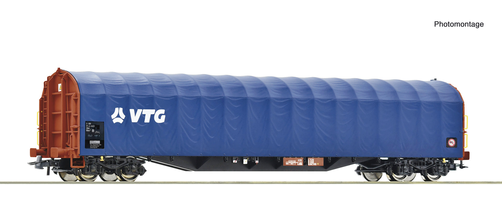 Roco HO 6600089 Sliding tarpaulin wagon VTG era VI DC 2024 New Item – Euro Model Trains