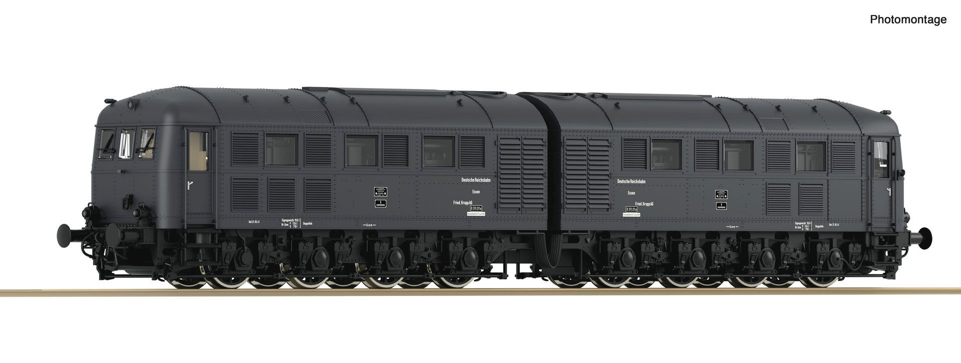 Roco HO 70114 Diesel-electric double locomotive D311.01 DWM era II DC ...