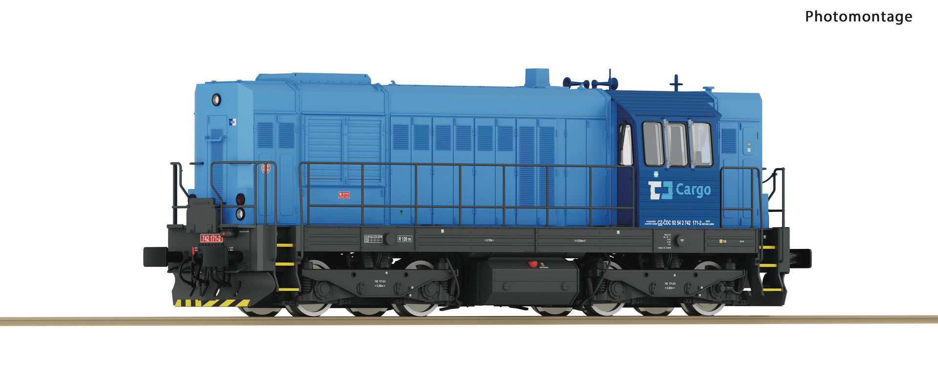 Roco HO 7300004 Diesel locomotive 742 171-2 CD Cargo era VI DC 2024 Ne ...