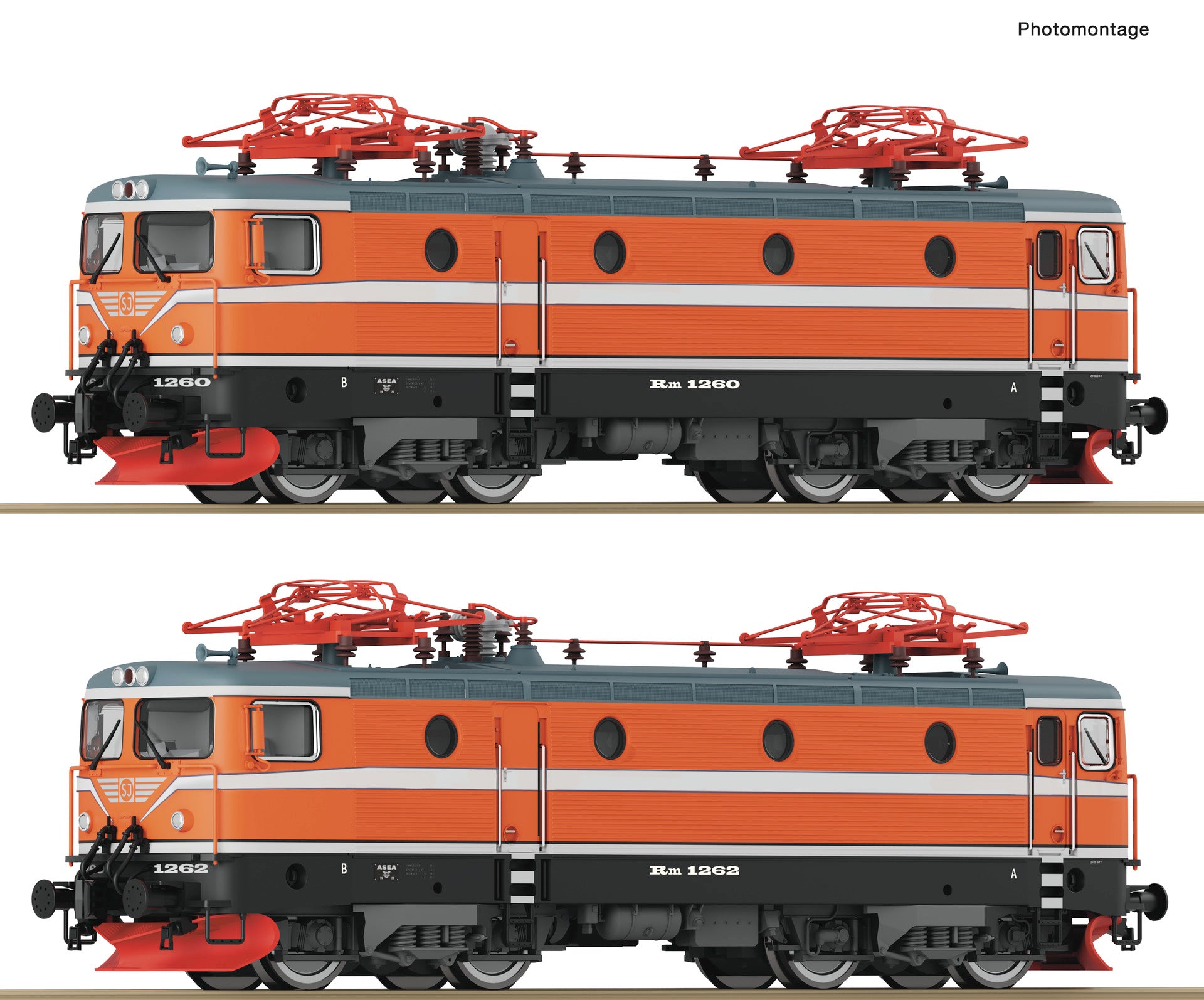 Roco HO 7500048 2-piece set: Electric locomotives Rm SJ era IV DC 2024 ...