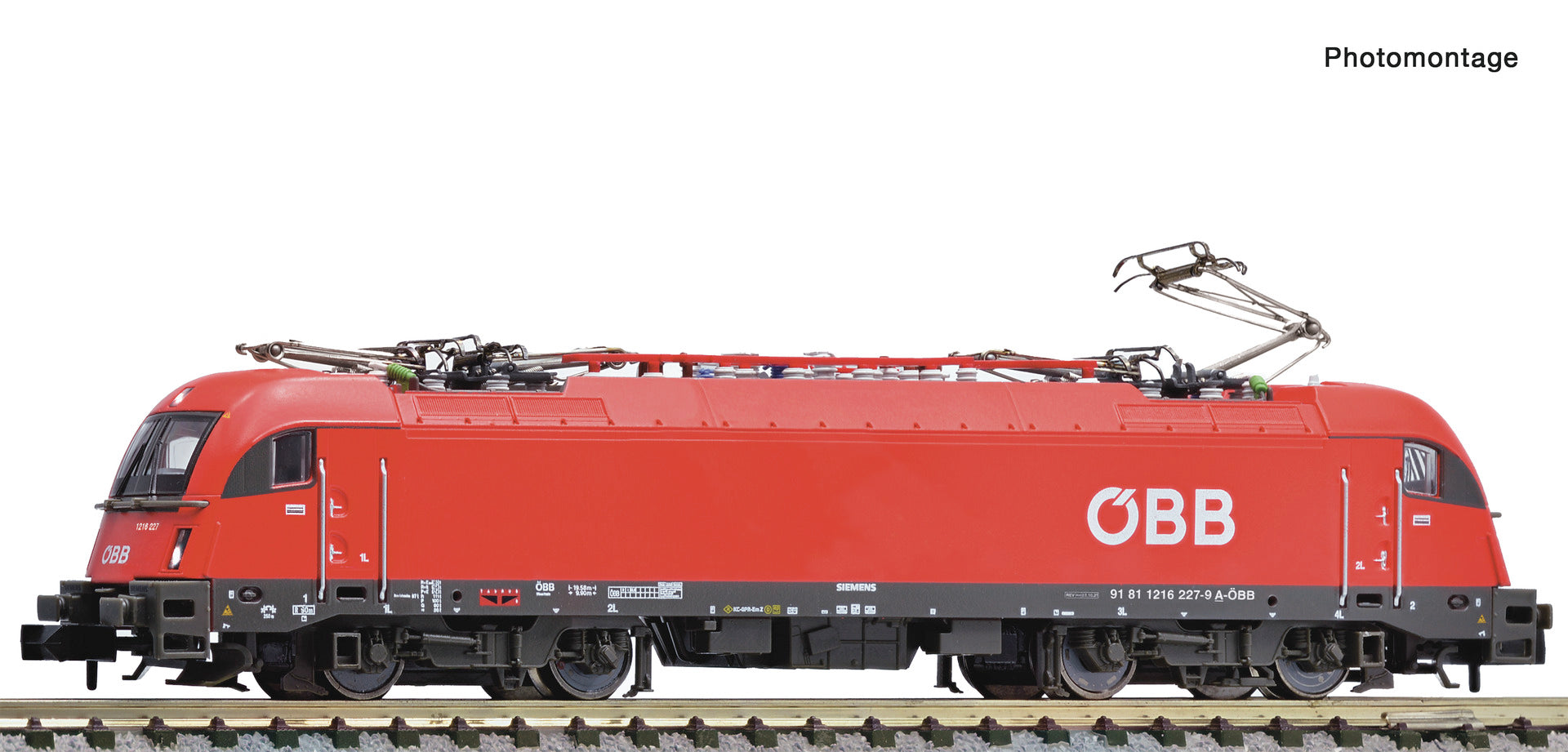 Fleischmann N 7570029 Electric locomotive 1216 227-9 ÖBB era VI DC 202 ...