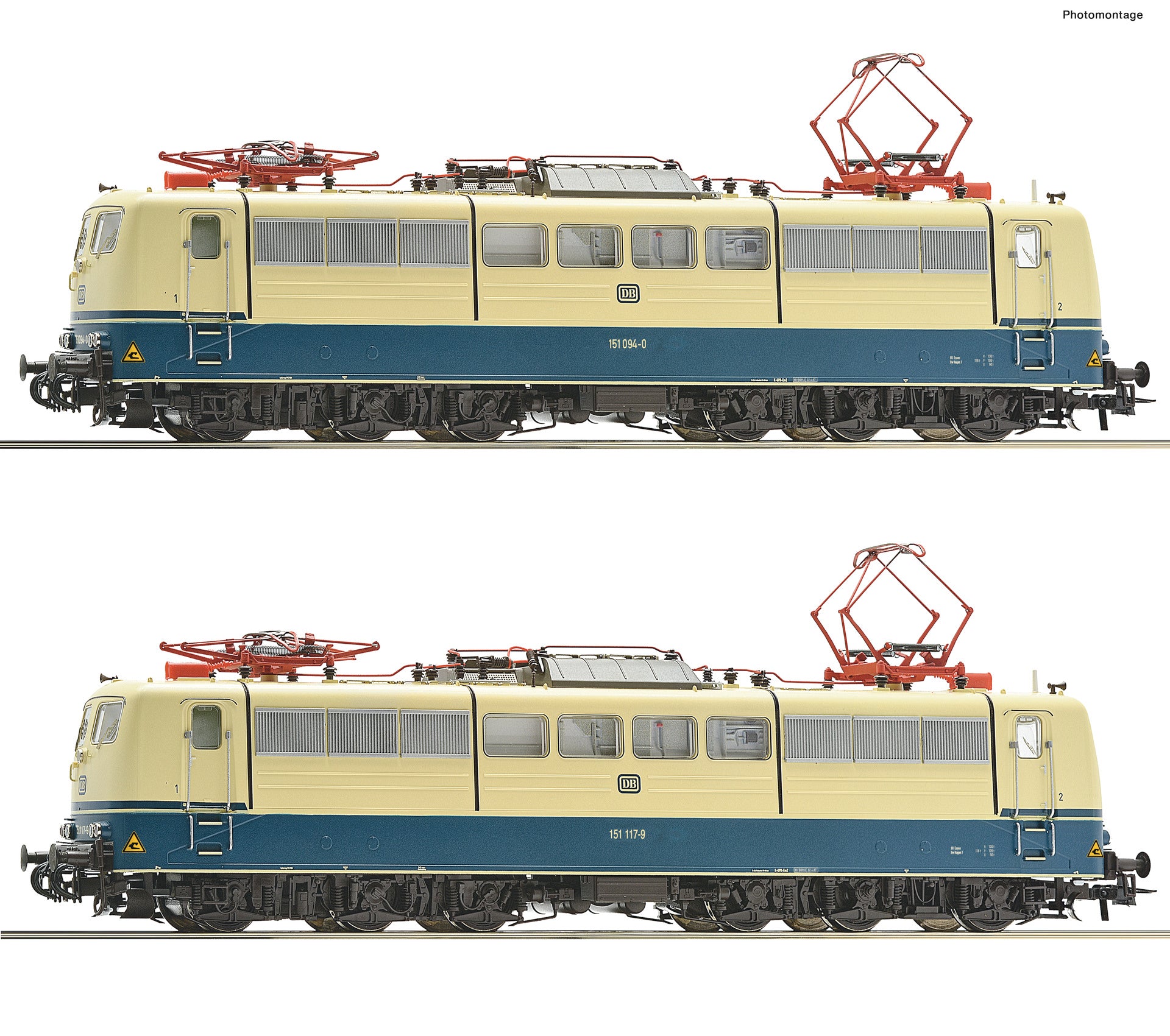 Roco HO 78408 2-piece set: Electric locomotives 151 094-0 and 15 era I ...