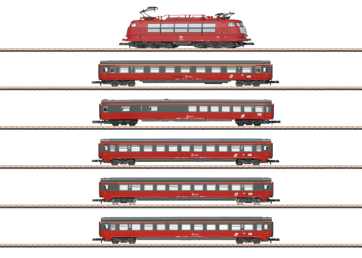 Marklin Z 81282 EC 64 Mozart Train Set with a Class 103 Electric Locom ...