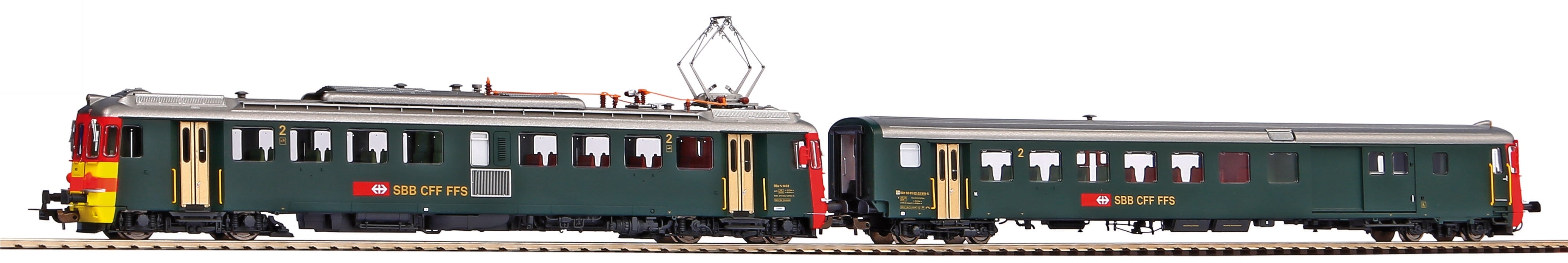 Piko HO 96836 Rbe 4/4 Railcar & Cab Car SBB Seetal IV DCC Sound – Euro ...