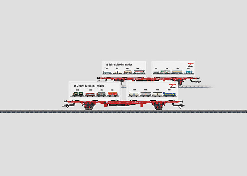 Marklin HO 94339 Container wagons 15 Years Insider – Euro Model Trains